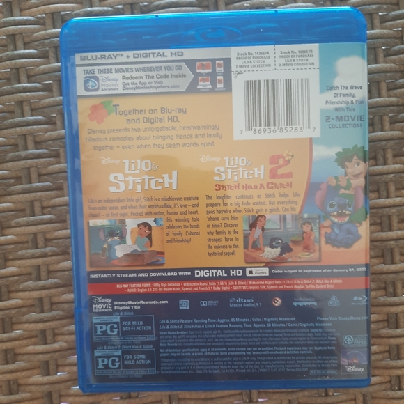 Disney | Other | Disneys Lilo Stitch 2movie Collection Animated Films ...